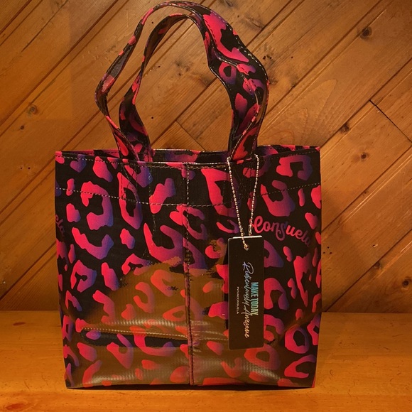 Consuela | Bags | Nwt Consuela Pebbles Design Pink Purple Print Mini ...